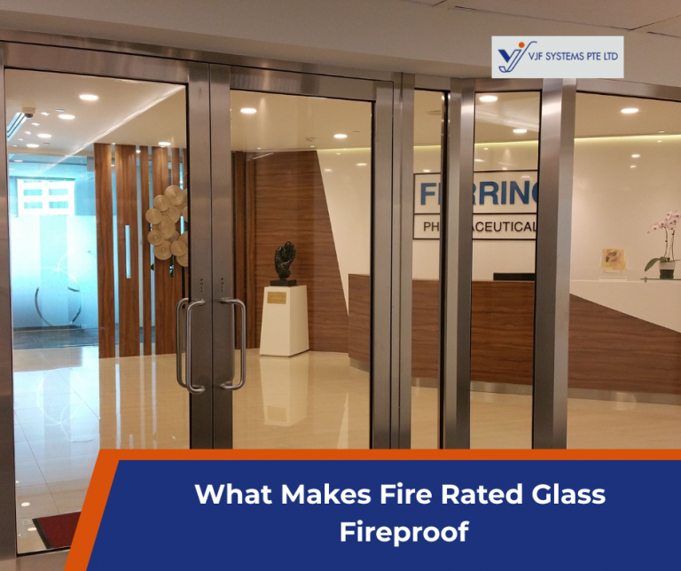 What makes fire rated glass fireproof?